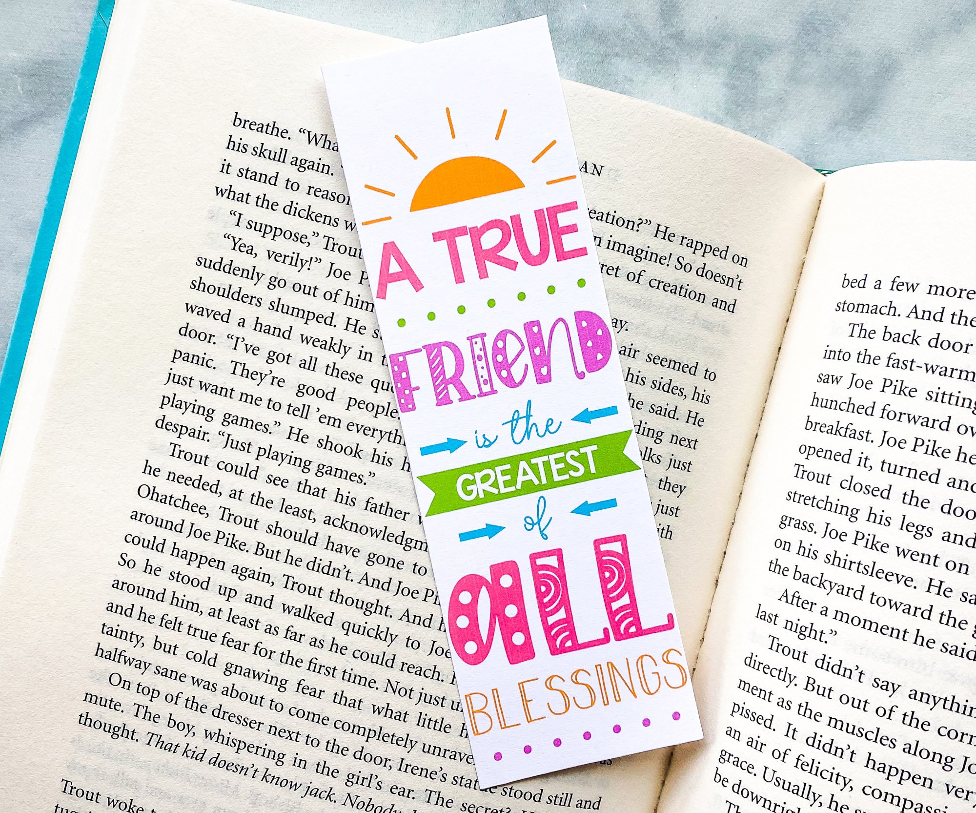 Printable Bookmarks for Friends | Literary Gifts | Bookish Gifts | Book ...