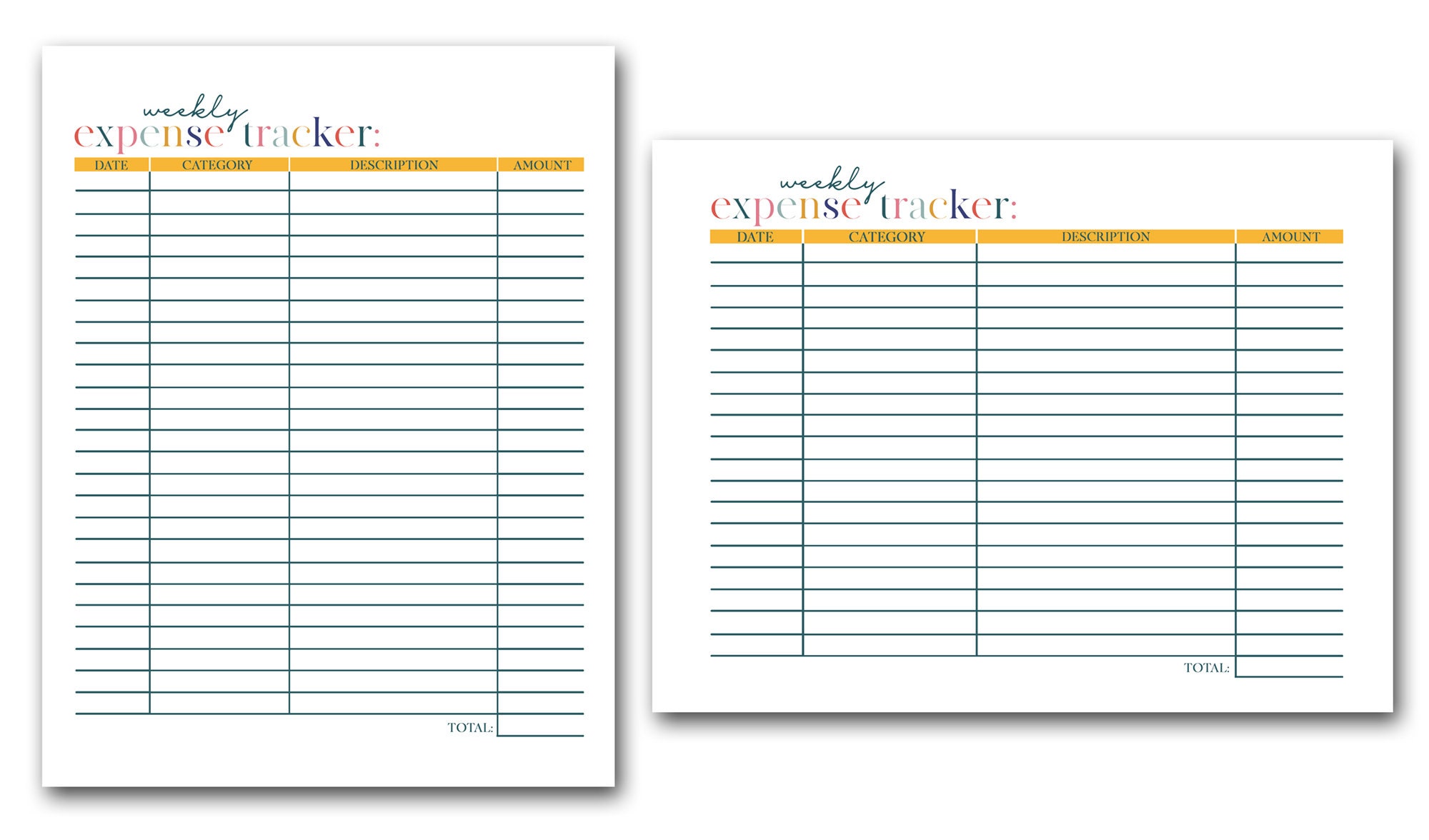 Weekly Expense Tracker Printables | Finance Tracker | Finance Planner ...