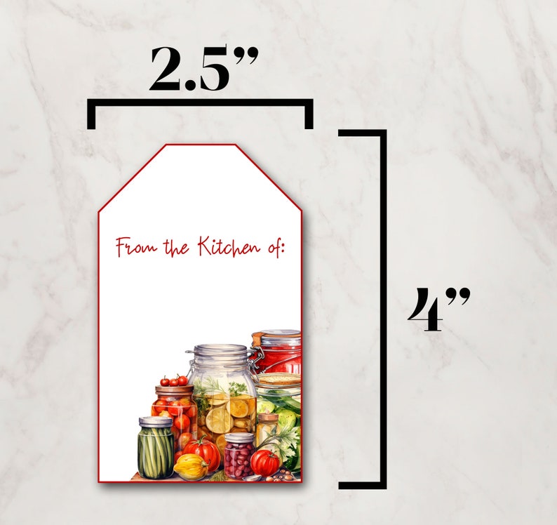 Printable FROM THE KITCHEN of Labels | Baking Labels Hang Tags ...