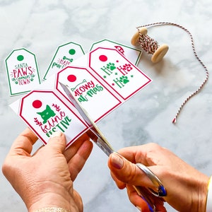 Pet Gift Tags | Printable Christmas Tags for Pet Gifts | Holiday Gift ...