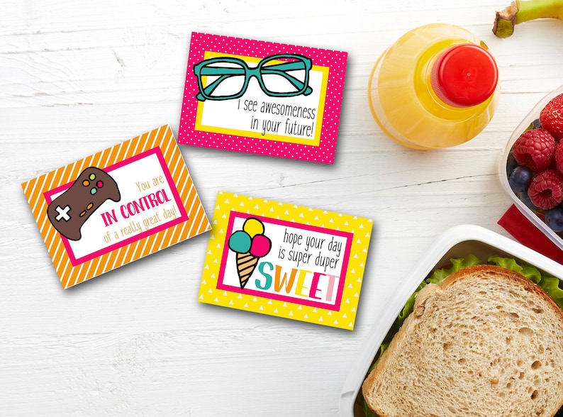 Over 100 Printable Lunch Box Notes | Lunch Box Cards | Lunch Notes | No ...