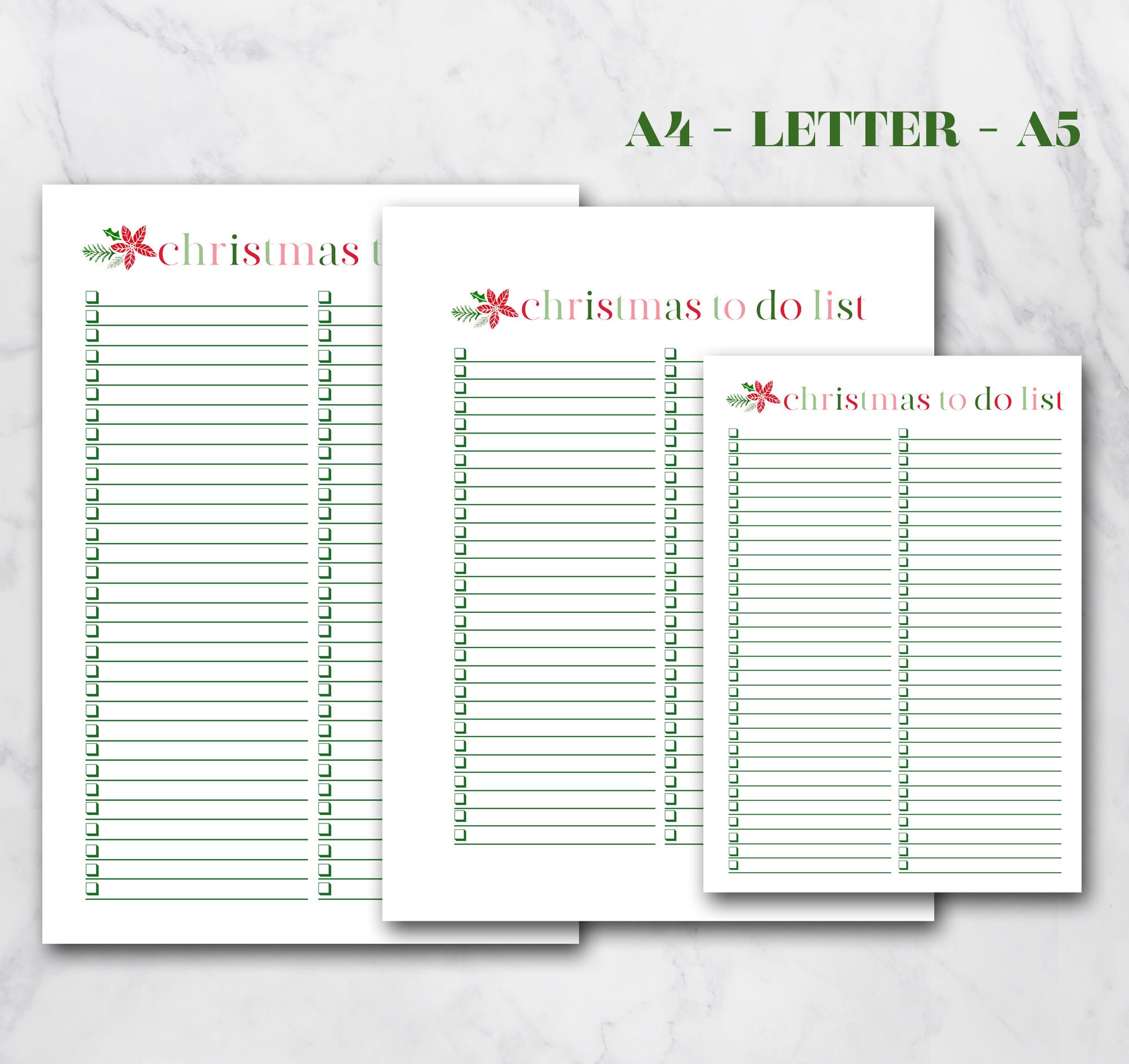 Christmas to Do List Printable | Christmas to Do List | Instant ...