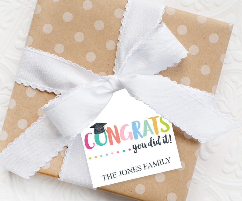 Printable Grad Party Tags | Editable Graduation Tags | Class of 2023 ...