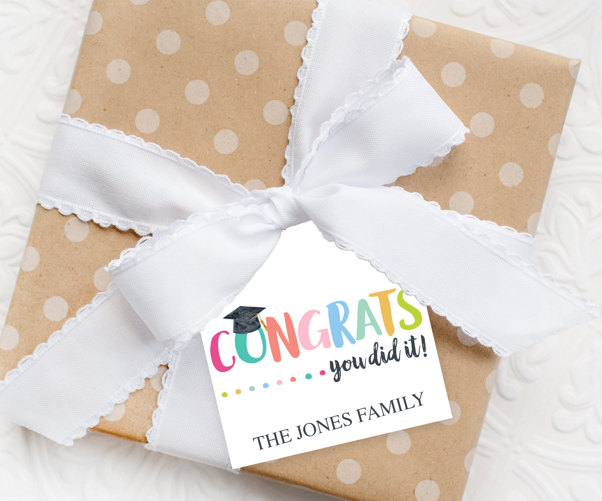 Printable Grad Party Tags | Editable Graduation Tags | Class of 2023 ...