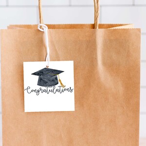 Printable Congratulations Graduation Tags | Editable | CONGRATS Gift ...