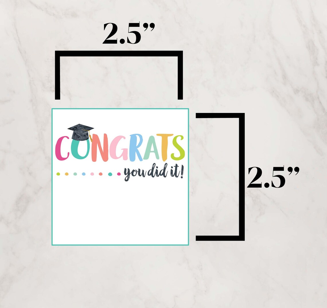 Printable Grad Party Tags | Editable Graduation Tags | Class of 2023 ...