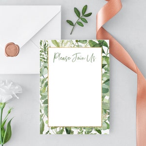 Printable Boho Editable Invitation Template | Party Invitation | Modern ...