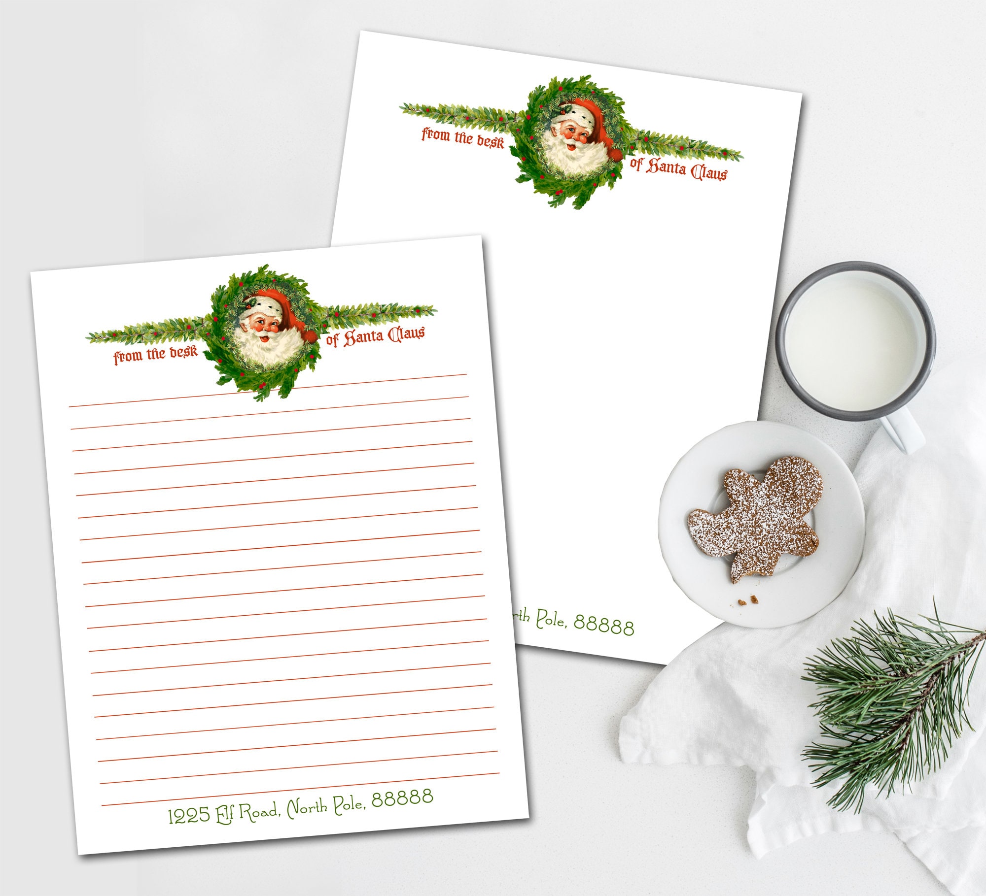 Printable Letter From Santa Letterhead | Fully Editable Christmas ...