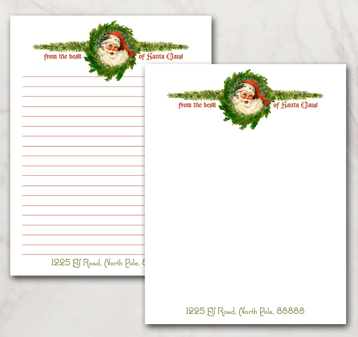 Printable Letter From Santa Letterhead | Fully Editable Christmas ...
