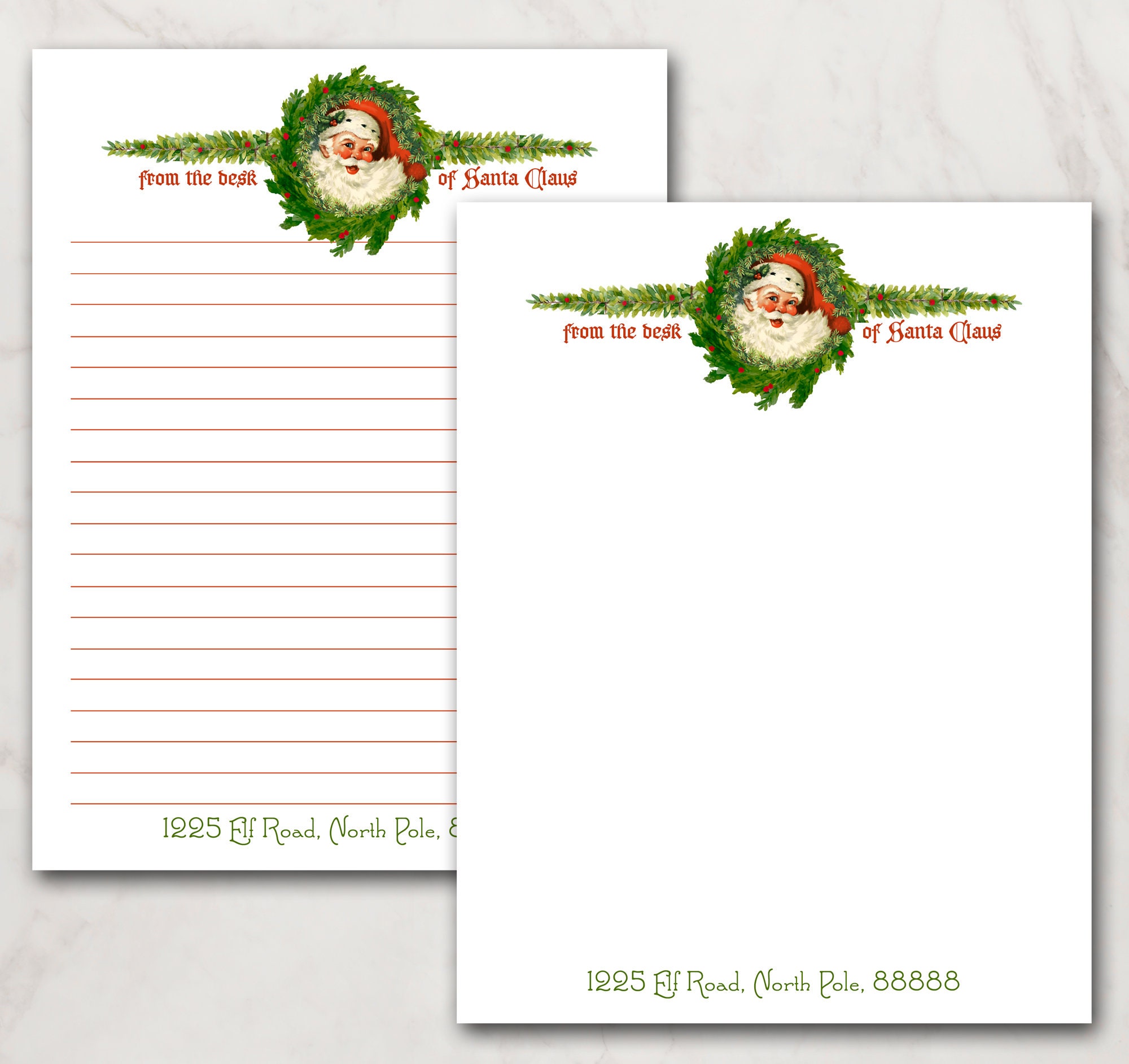Printable Letter From Santa Letterhead | Fully Editable Christmas ...