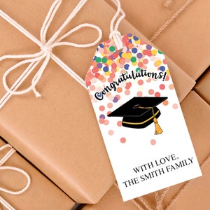 Printable Graduation Gift Tags | Editable and Easy to Personalize ...