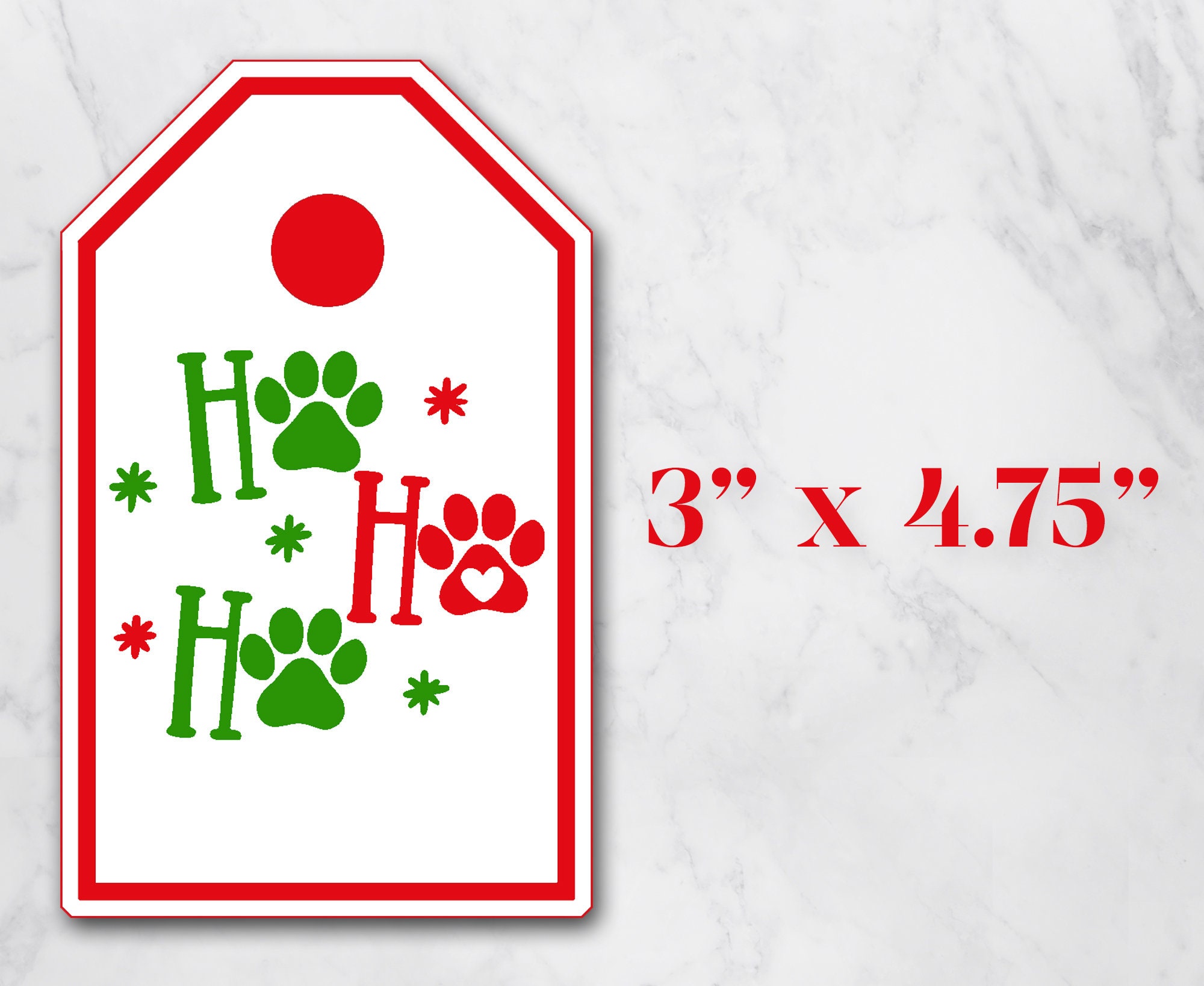 Pet Gift Tags | Printable Christmas Tags for Pet Gifts | Holiday Gift ...