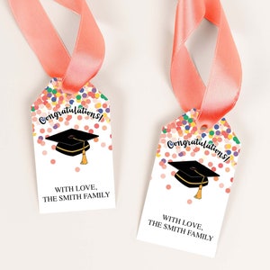 Printable Graduation Gift Tags | Editable and Easy to Personalize ...