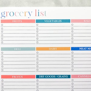 Printable Monthly Meal Planner and Grocery List | Menu Planner | Shopping List | Meal Plan ...