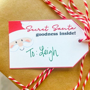 Printable Secret Santa Christmas Gift Tags | Printable Gift Tags ...