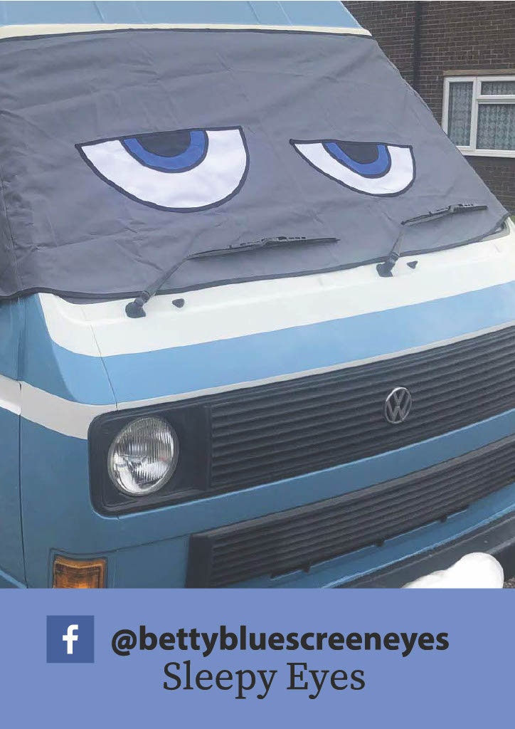VW Bay Window 1968-1979 Cab Screen Dopey Eyes Blackout Cover Water ...