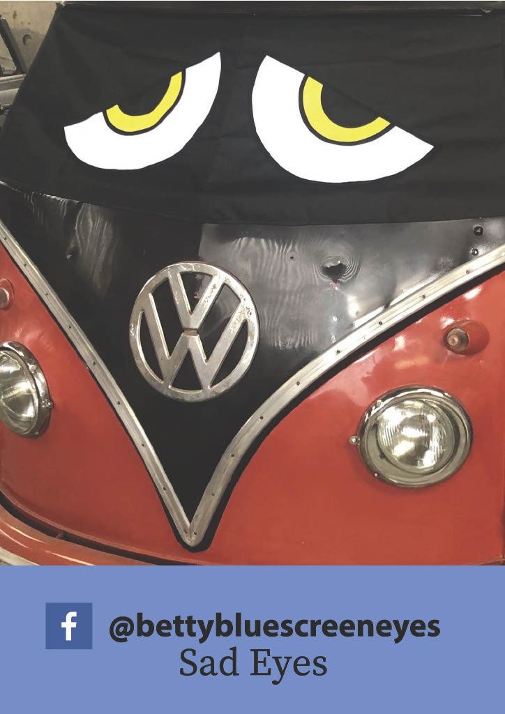 VW Bay Window 1968-1979 Cab Screen Dopey Eyes Blackout Cover Water ...