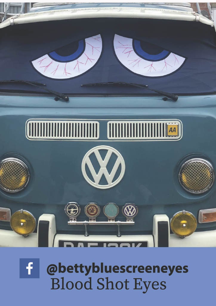 VW Bay Window 1968-1979 Cab Screen Dopey Eyes Blackout Cover Water ...