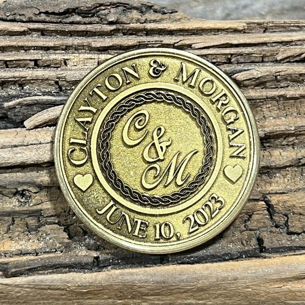 Wedding Challenge Coin for Husband - Etsy