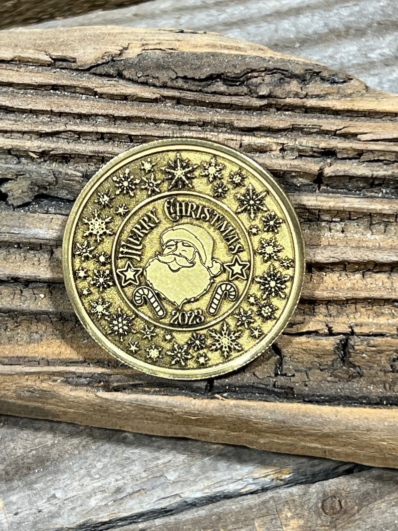 Christmas / Santa Challenge Coin - Etsy