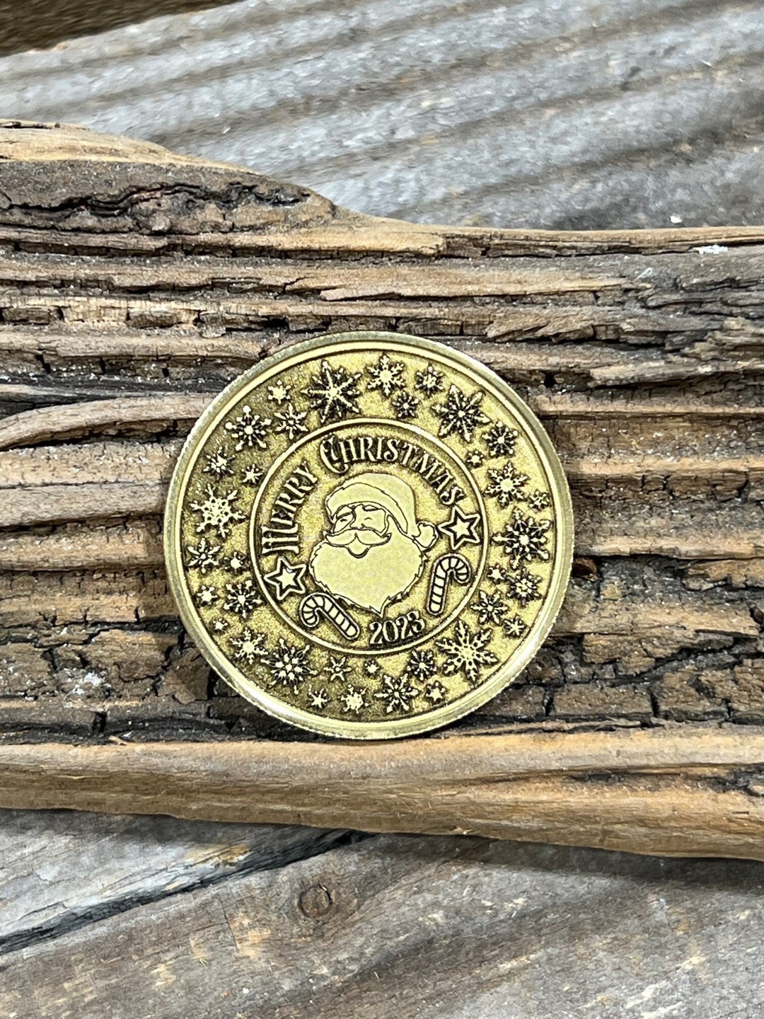 Christmas / Santa Challenge Coin - Etsy