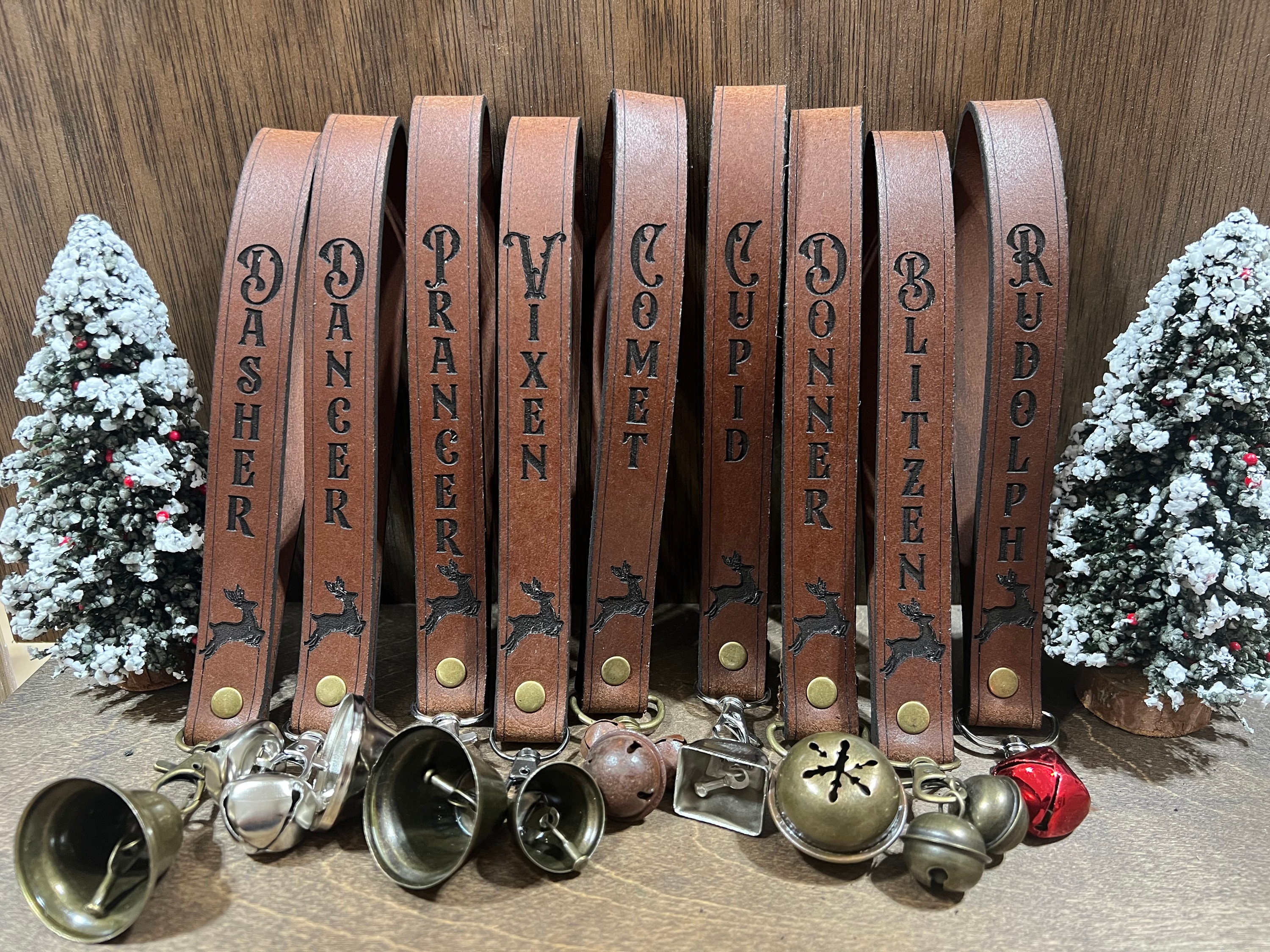 Leather Reindeer Bells - 1 Bell Only - Etsy