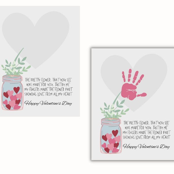 Handprint Flower Art - Etsy