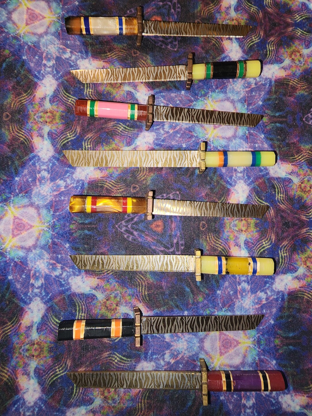 Gold Anodized Mini Katana Candle Wax Carving Tool, Envelope Opener, or ...