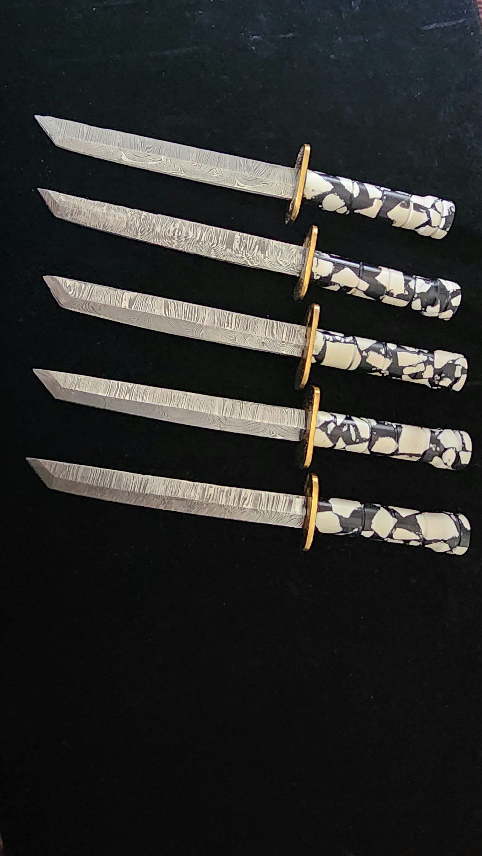 Mini Hand Crafted Damascus Steel Katana Candle Wax Carving Tool ...