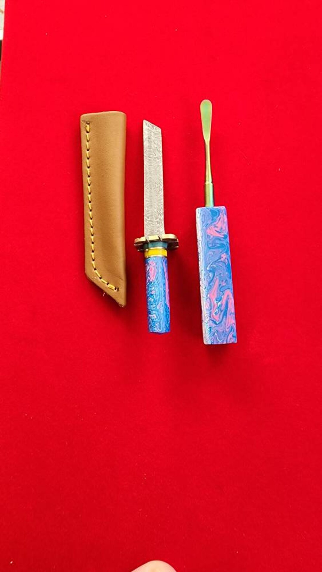 Mini Collectable Sword or Candle Wax Carving Tool Set. Mini Damascus ...