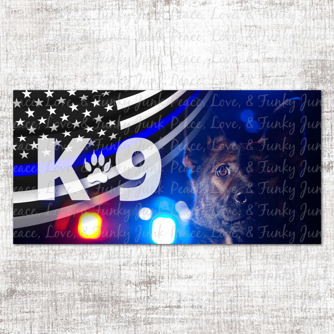 K9 Officer License Plate Png, K9 Unit, Protect and Serve, Police ...