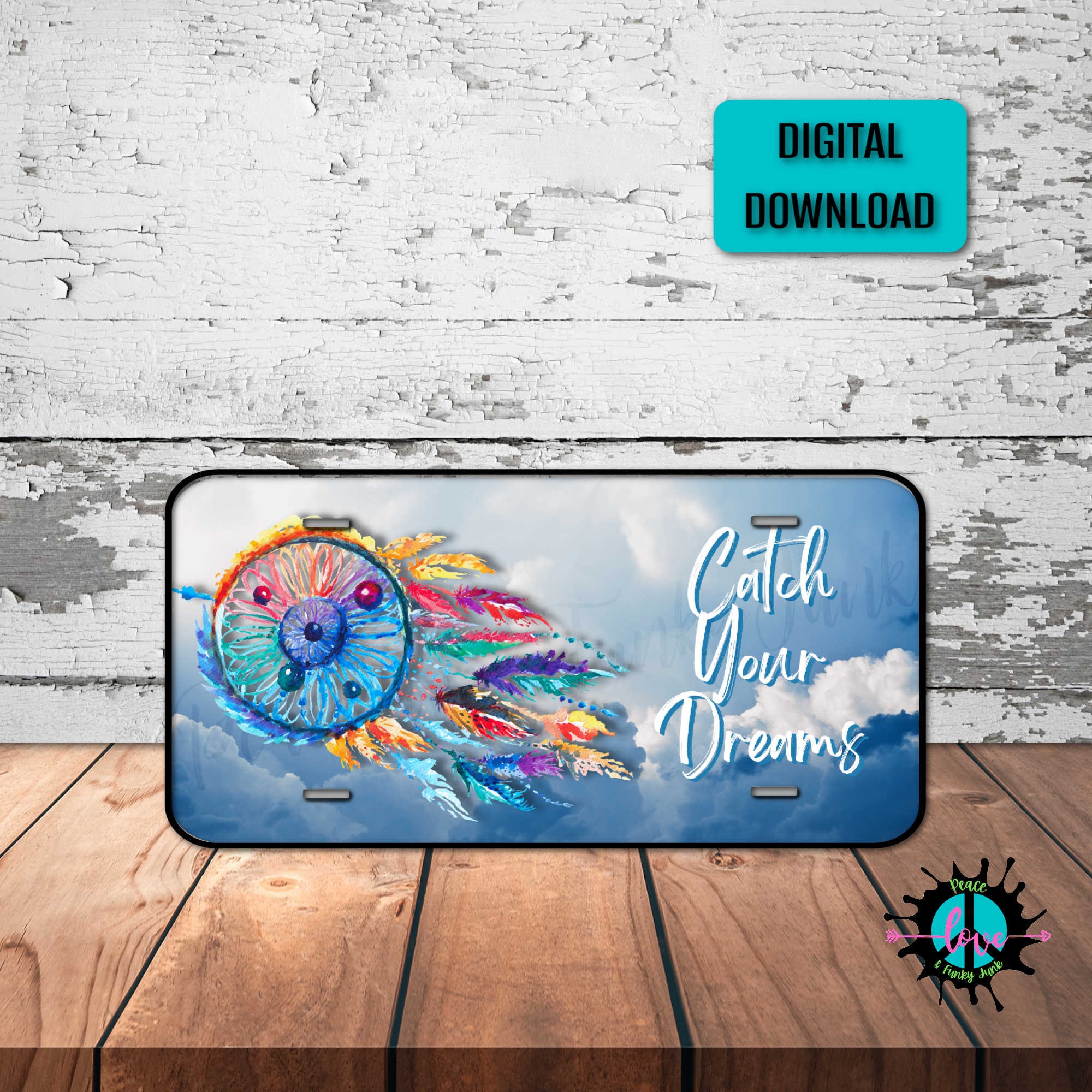 Dream Catcher License Plate PNG: Sublimation Printing (digital Download) - Etsy