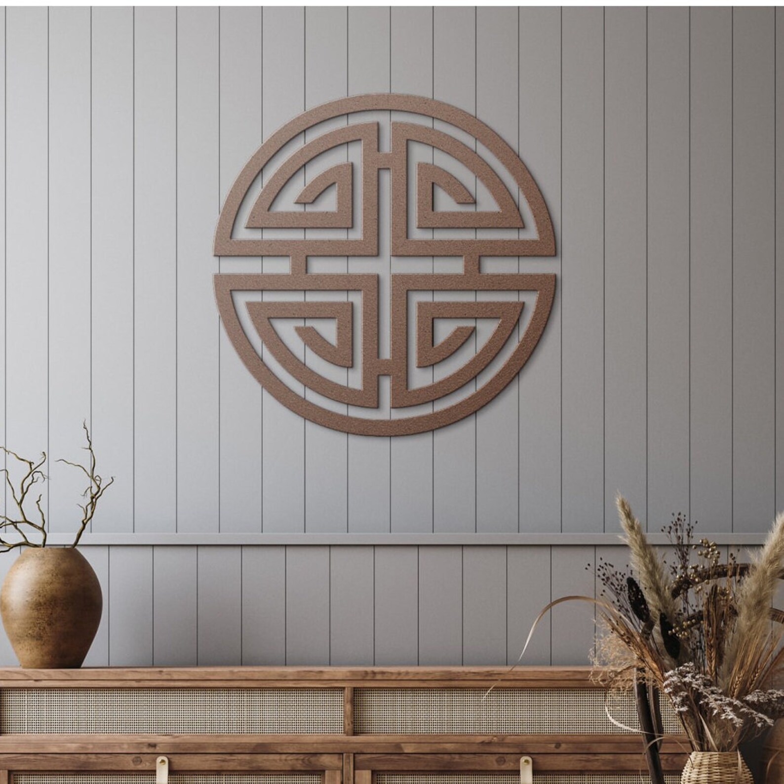 Feng Shui Metal Wall Art: Chinese Symbol of Four Blessings - Etsy