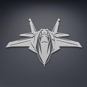 Fighter Jet Metal Wall Art, Jet Aircraft Silhouette Wall Decor ...