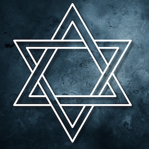 Metal Star of David Wall Hanging - Etsy