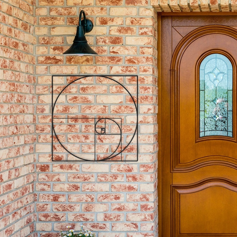 Golden Ratio Metal Wall Art, Fibonacci Metal Wall Art, Fibonacci ...
