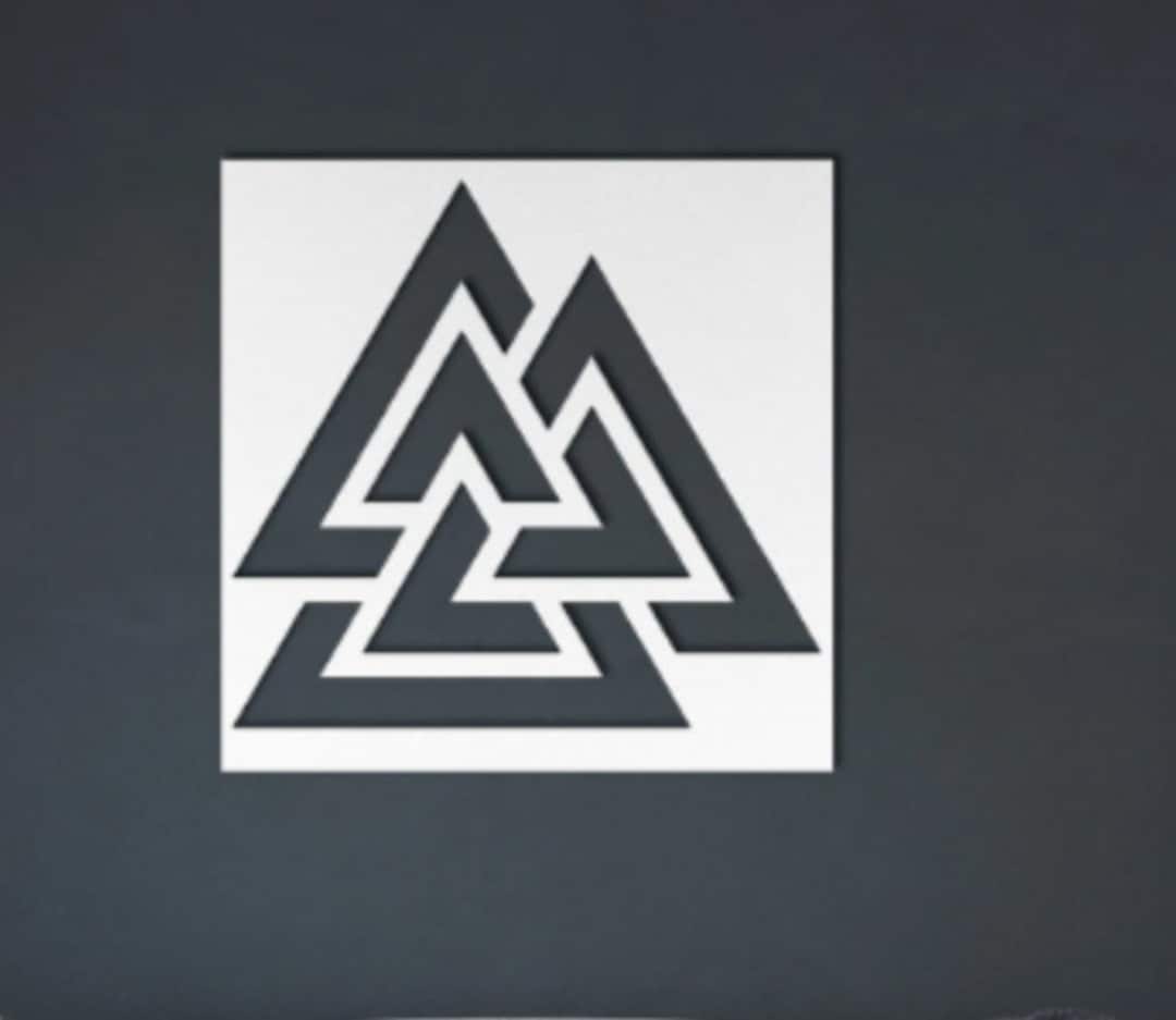 Valknut Metal Wall Art Knot of the Slain Nordic Mythology Decor, Viking ...