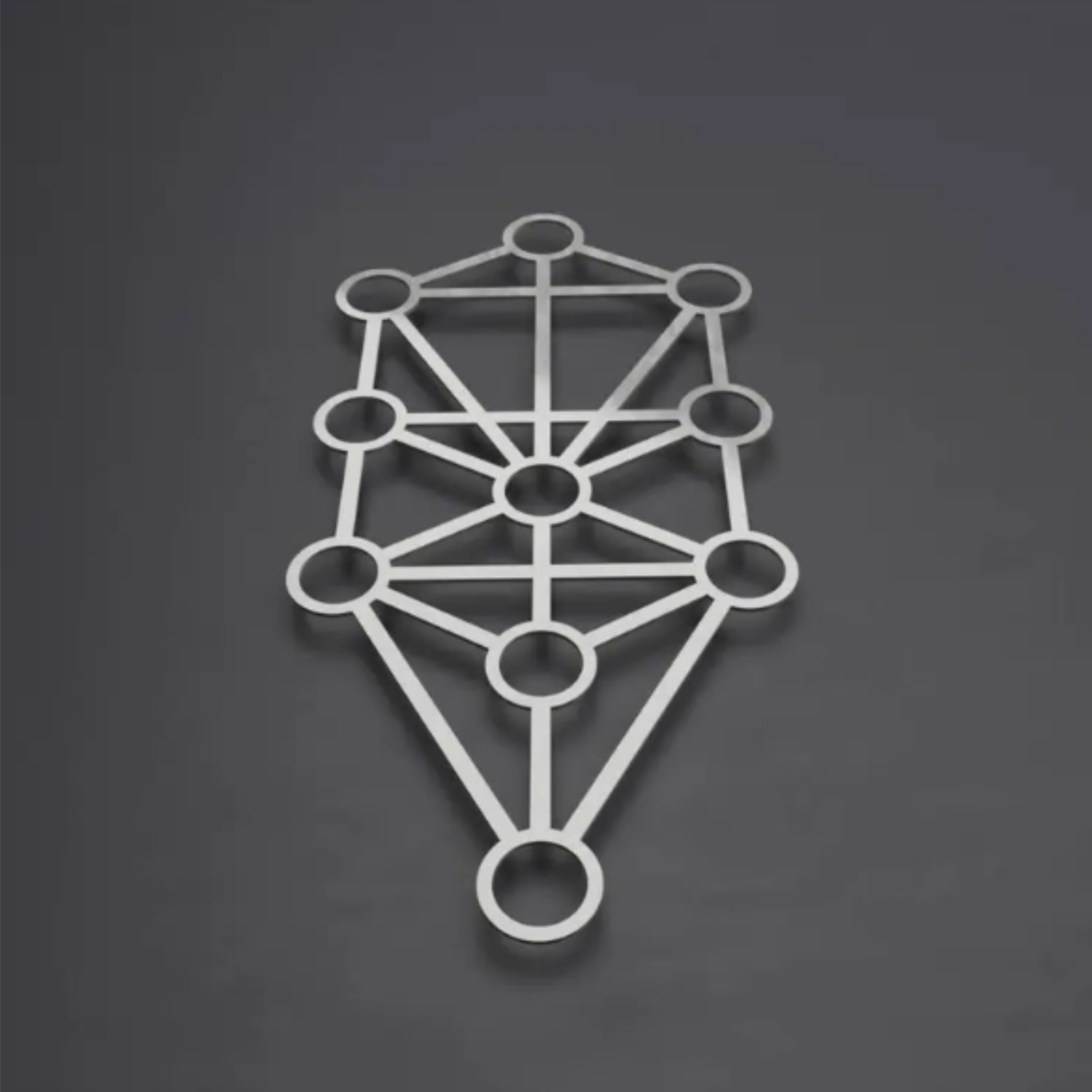 Kabbalah Tree of Life Metal Wall Art: Sacred Geometry Sign - Etsy