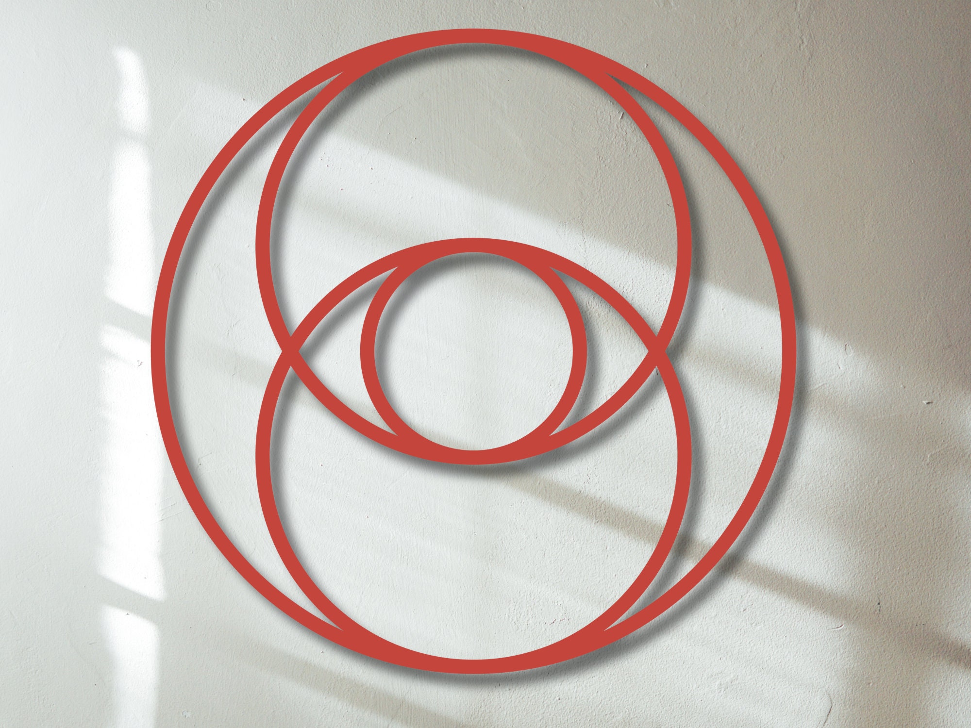 Vesica Pisces Metal Wall Art, Sacred Geometry Wall Art , Sacred ...