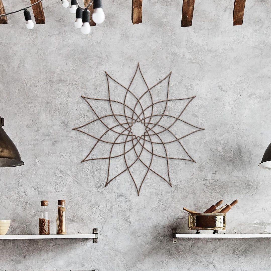 Spirograph Sacred Geometry Symbols, Metal Art Wall, Sacred Geometry Art ...