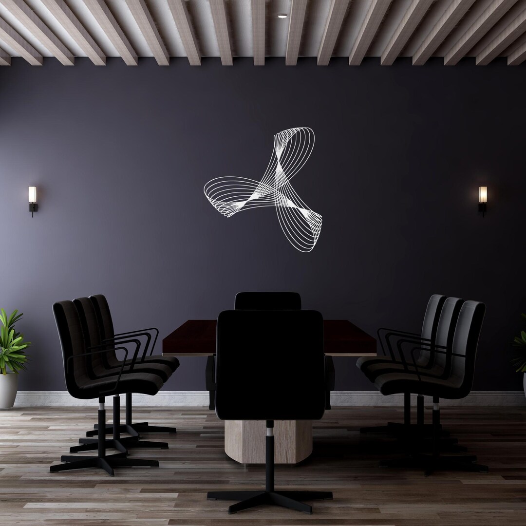 Geometric Triangle Pattern Metal Wall Art, Office Wall Decor , Wall Art ...