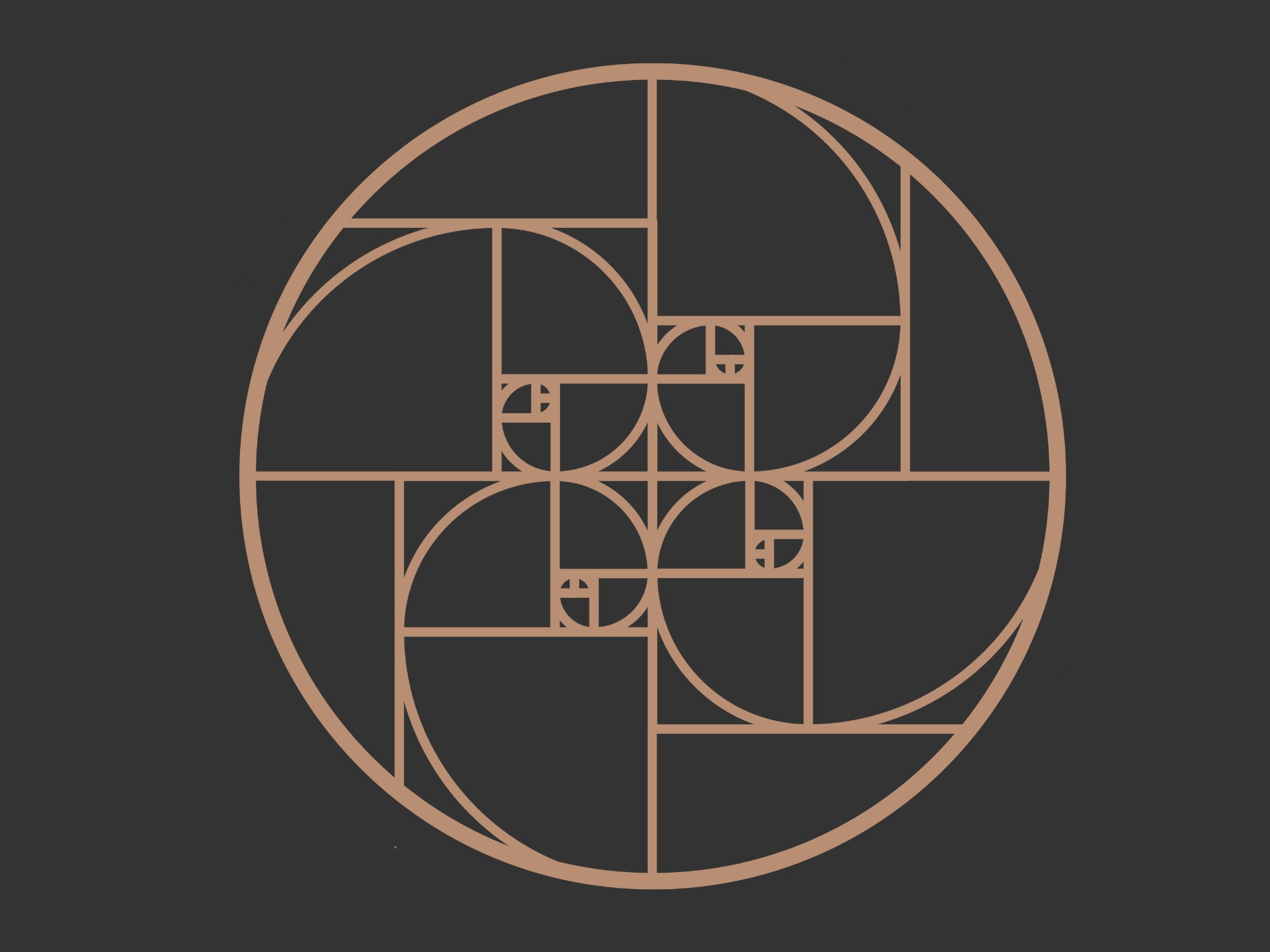 Golden Ratio Metal Wall Art Fibonacci Spiral Metal Wall Art, Unique ...