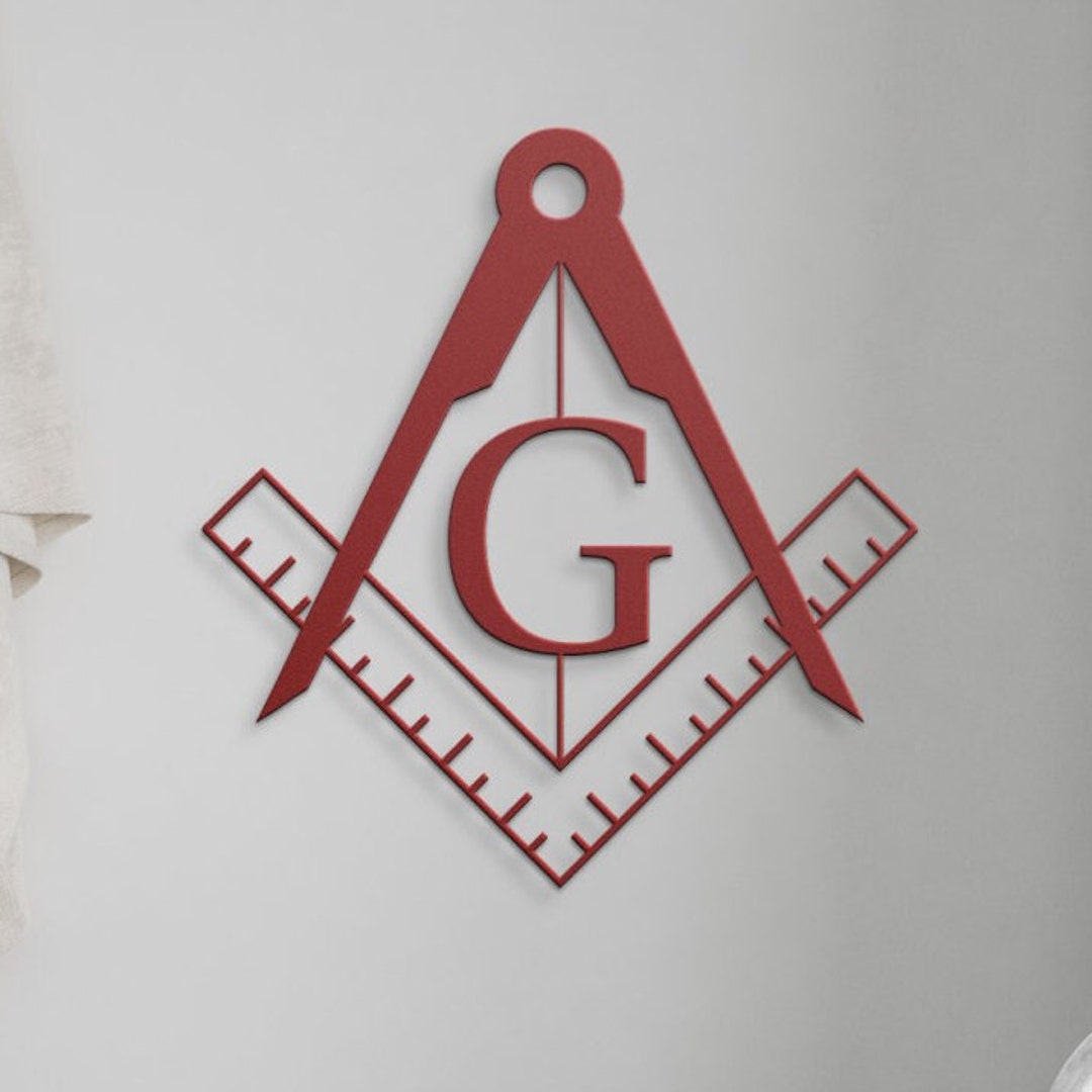 Masonic Symbol Metal Wall Art, Freemason Masonic Sign Gift, Masonic ...
