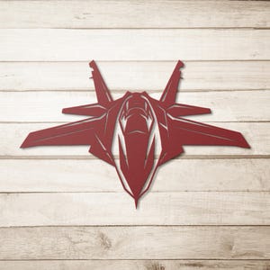 Fighter Jet Metal Wall Art, Jet Aircraft Silhouette Wall Decor ...