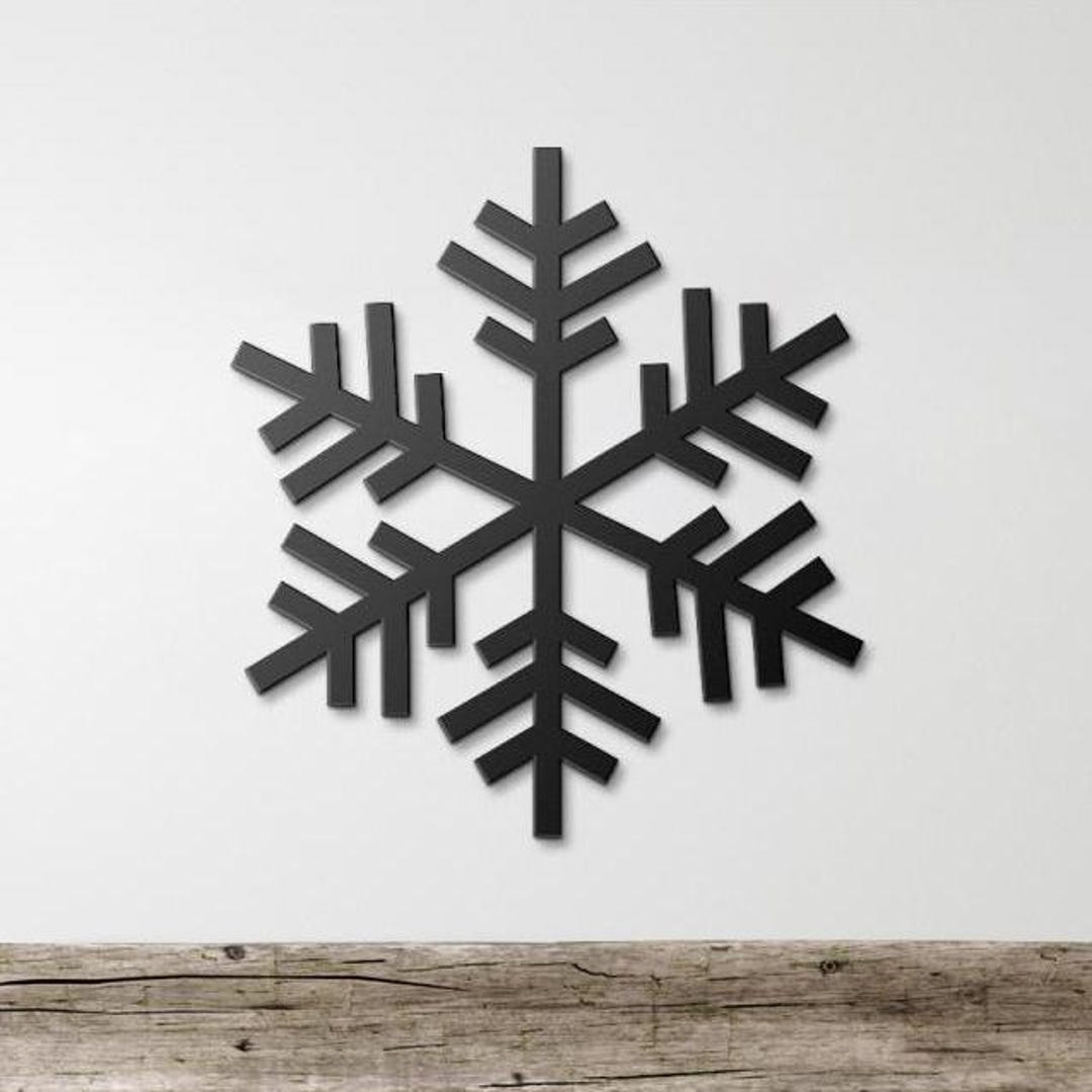Snowflake Metal Wall Art, Snow Metal Sign, Snow Wall Decor, Winter Wall ...
