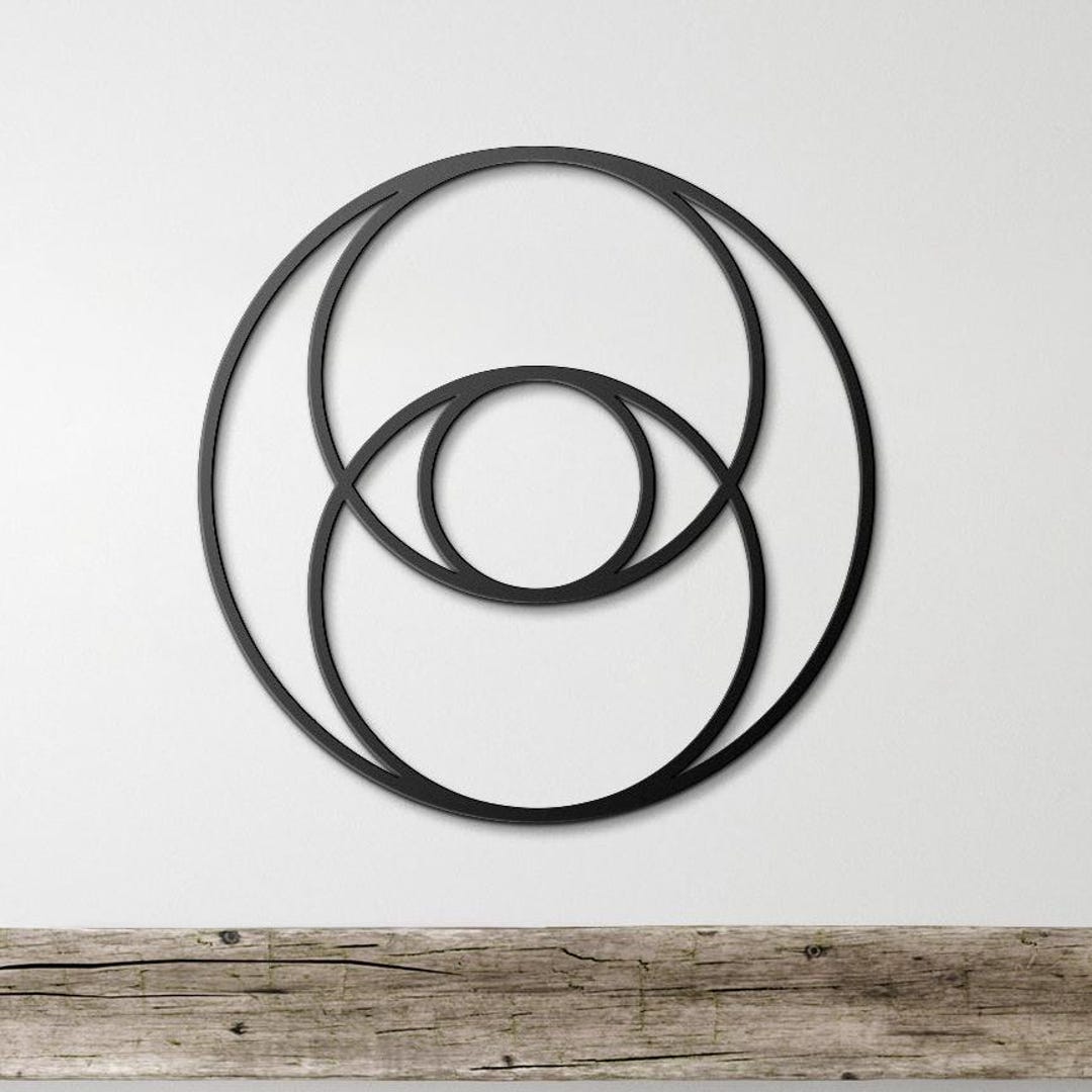 Vesica Pisces Metal Wall Art, Sacred Geometry Wall Art , Sacred ...