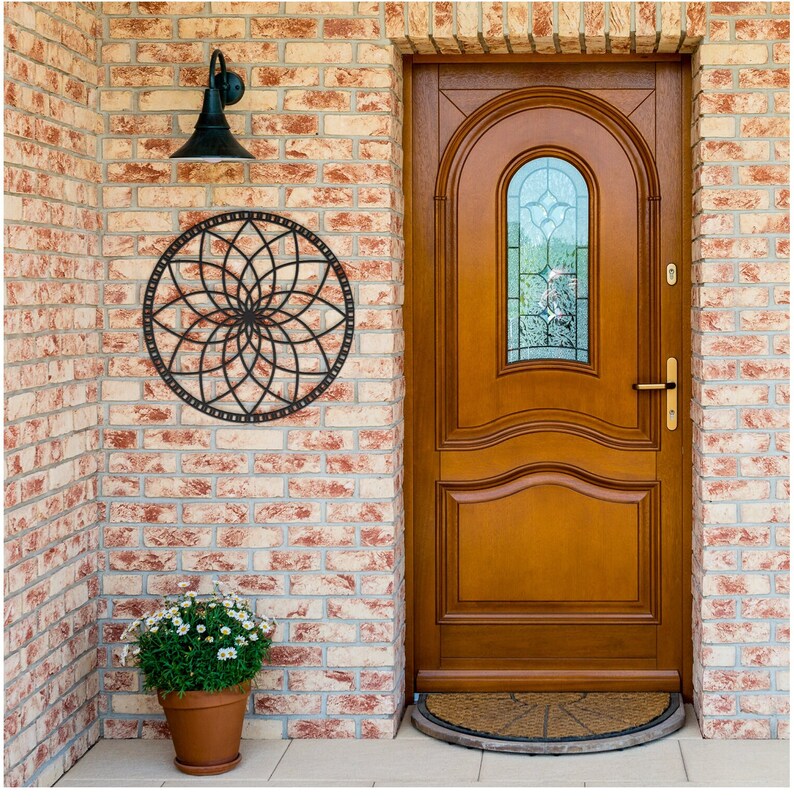 Spirograph Metal Wall Art Gift Sacred Geometry, Metal Art on Walls ...