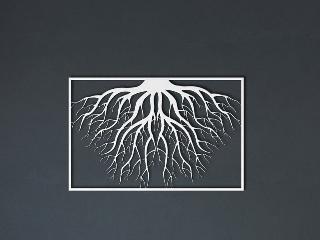 Metal Wall Art Roots Metal Wall Décor, Roots Sign Metal Wall Decor ...