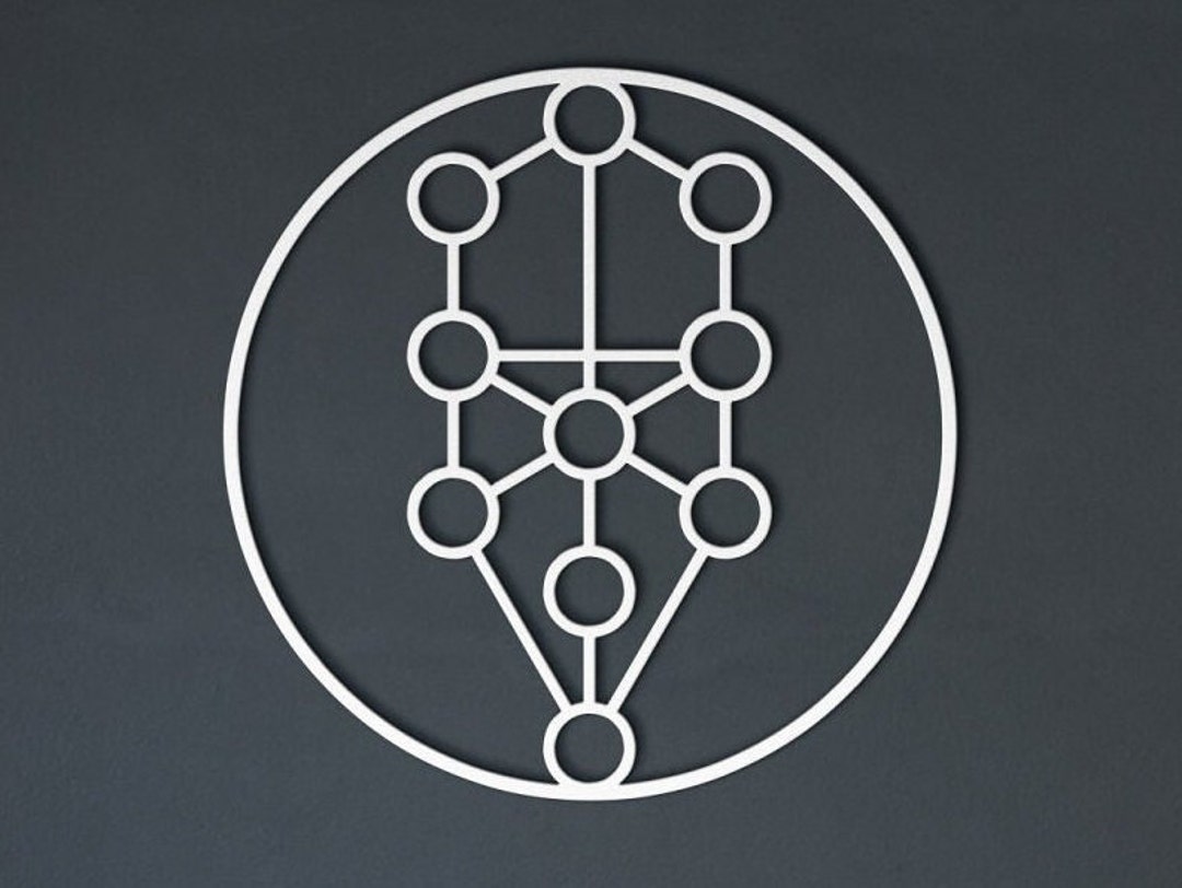 Kabbalah Tree of Life Metal Wall Art Sculpture, Sefirot Tree, Geometric ...