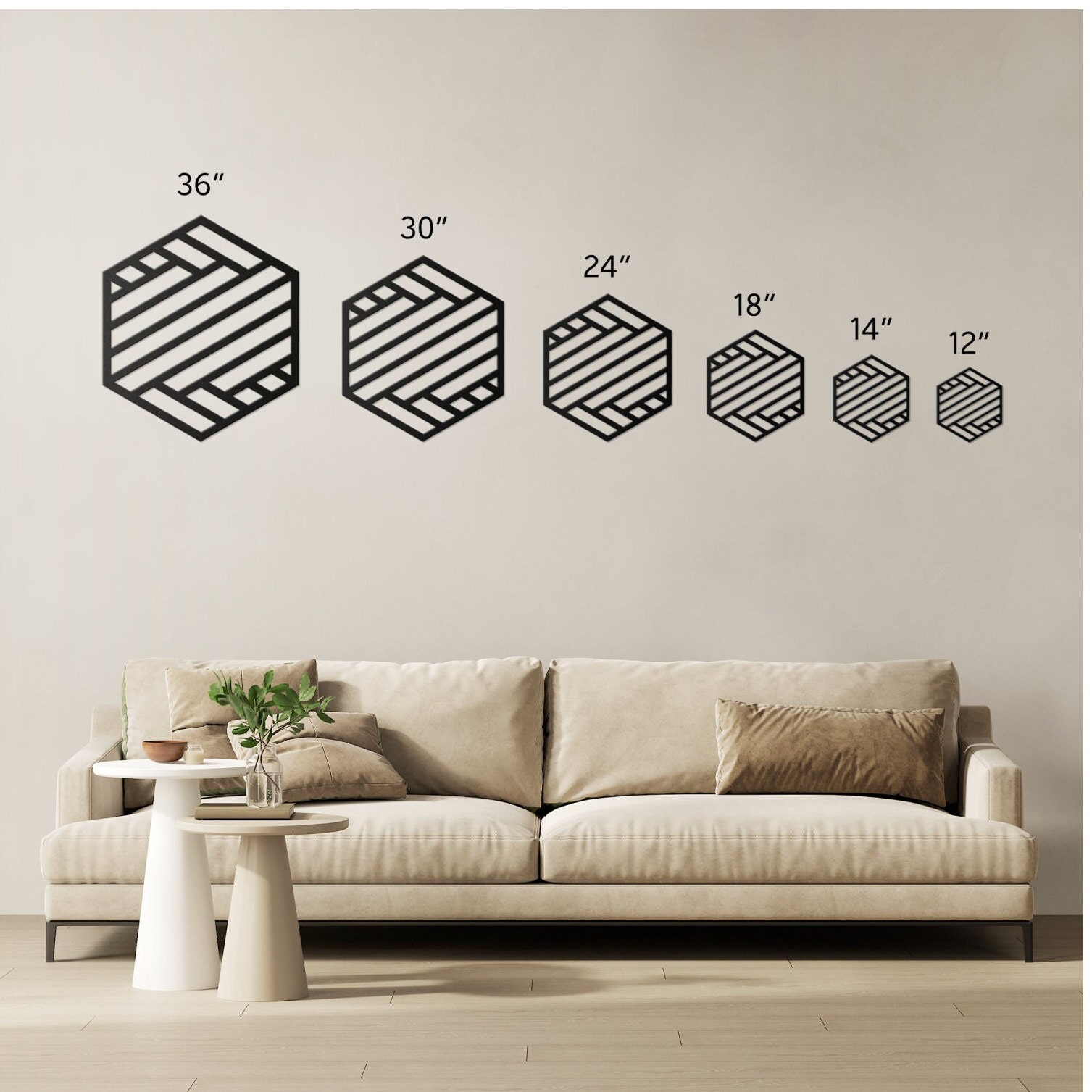 Hexagon Metal Wall Art Sacred Geometry Wall Art Modern Geometric Metal Wall Decor Minimalist ...
